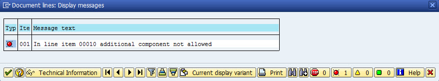Message shown as POPUP with traffic light indicator - Learn SAP Program