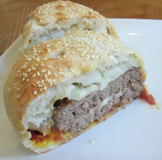 Cooking Stuff: Double Swiss Burger Calzone