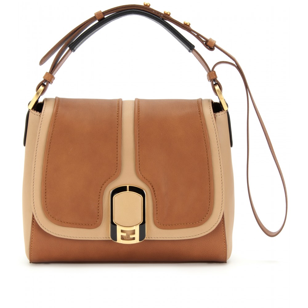 Boutique TRICOT: Anna bag Camel and Cognac leather -FENDI