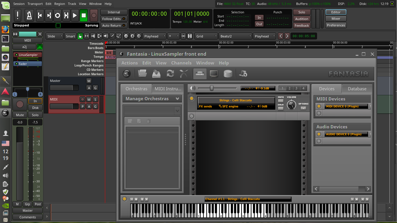 Компиляция и установка LinuxSampler 2.0.0