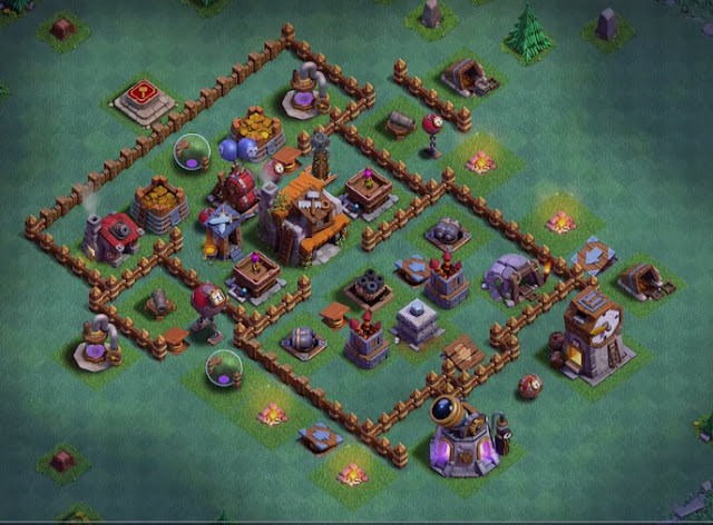 Kumpulan Base Builder Town Hall Level 5 Terbaik Anti 1 Star/Bintang ...