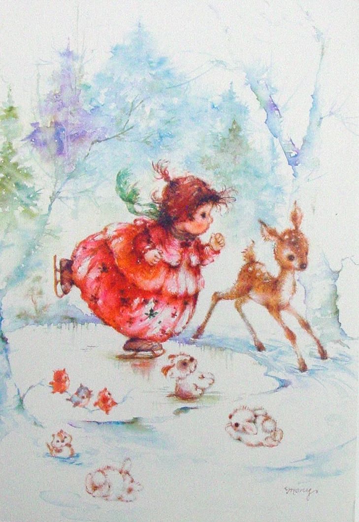 Alenquerensis: Mary Hamilton, a artista/pintora de postais da Hallmark ...