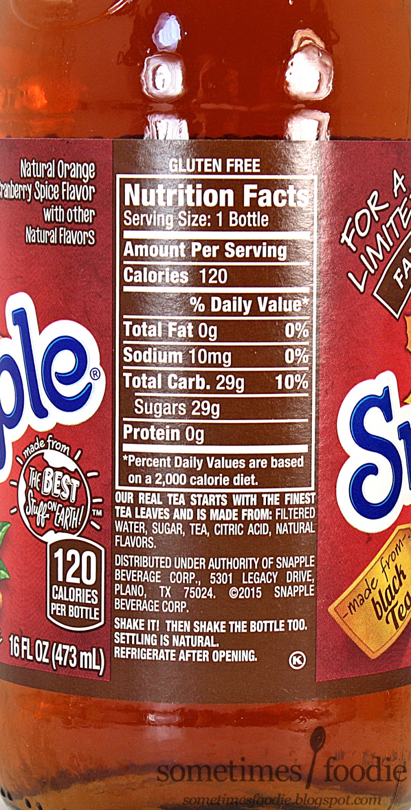 Sometimes Foodie: Snapple Fall Spice Tea - Target