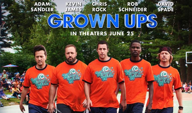 Slow-poke Movie Review: Grown Ups: aptly titled :)