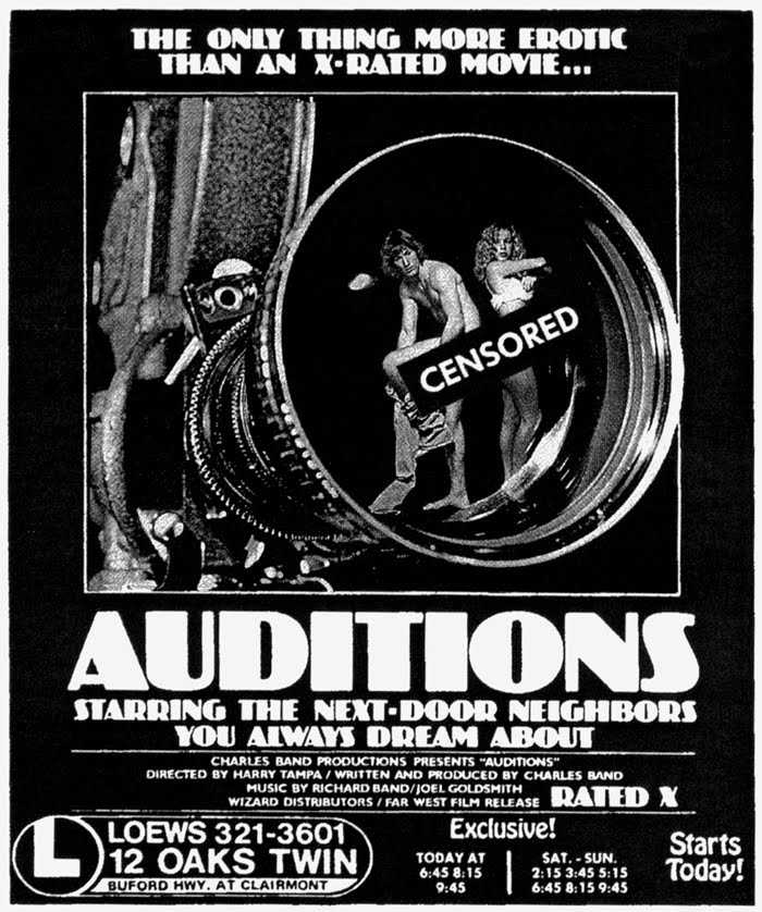 TEMPLE OF SCHLOCK: Movie Ad of the Week: AUDITIONS (1980)