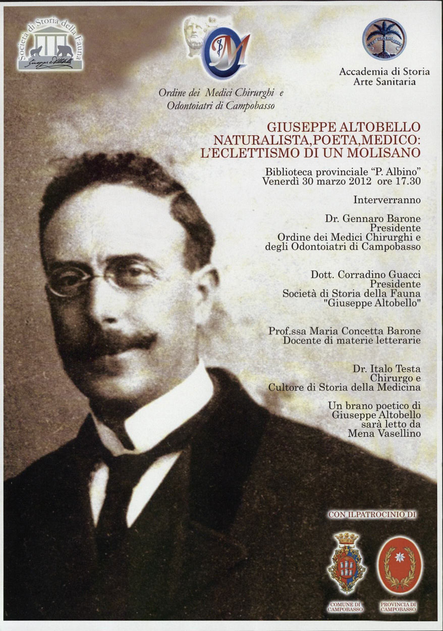 LUIGI CALABRESE: Campobasso. Convegno sulla figura di Giuseppe Altobello