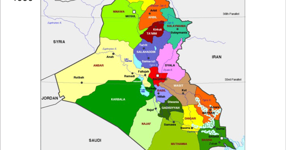 MUSINGS ON IRAQ: How Iraq Provinces Got Their Names During Baathist ...
