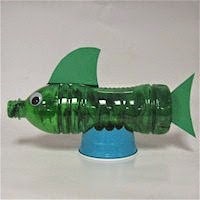 Plastic Bottle Fish | Munchkins and Mayhem