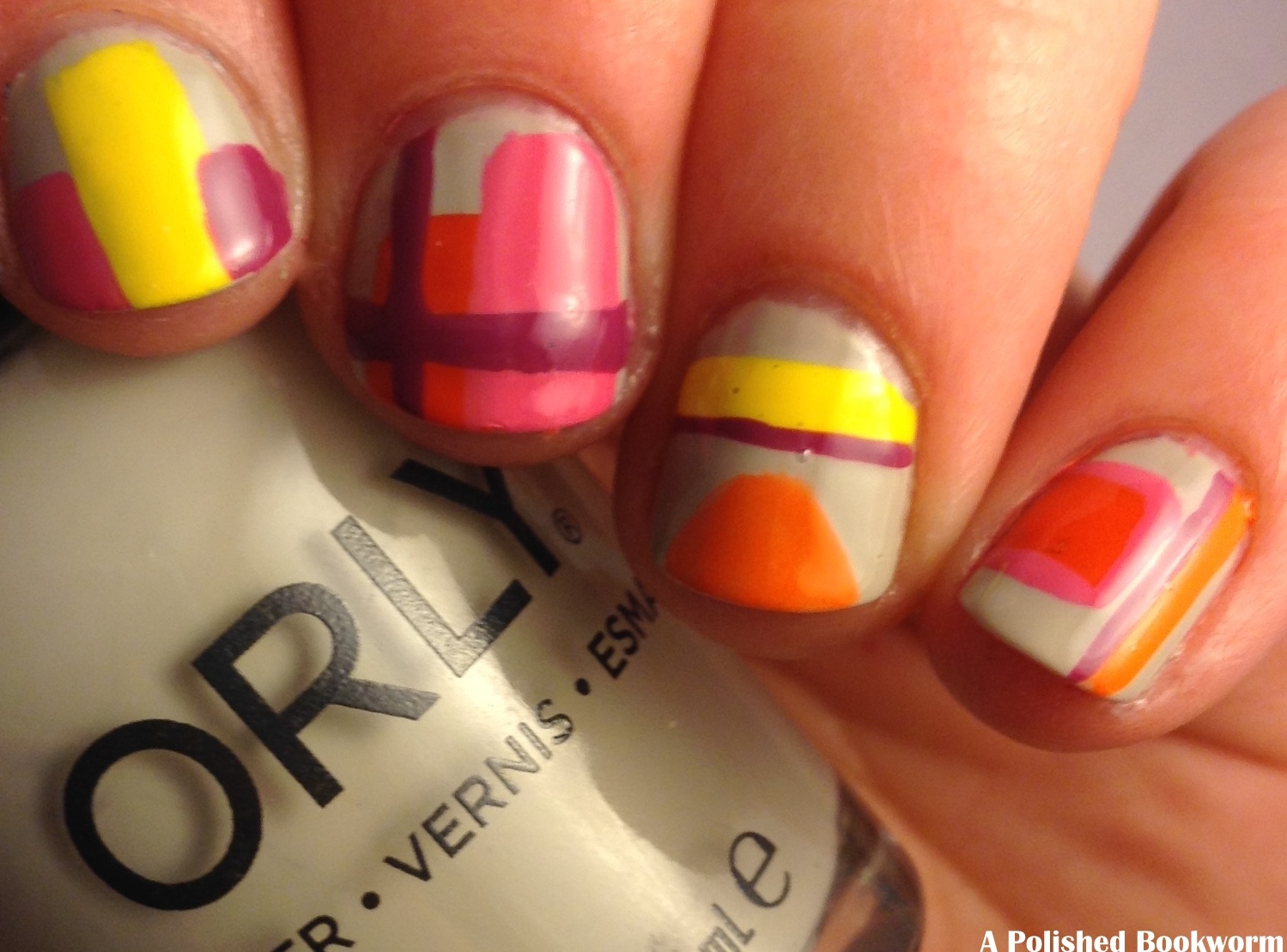 Simple Geometric Nail Art