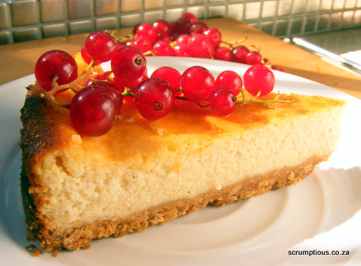 Sour Cream Cheesecake with Fresh Redcurrants | Scrumptious South Africa