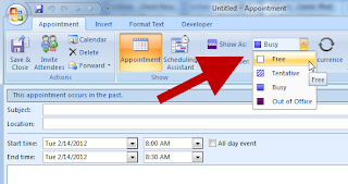 Betenbough Homes IT Tips: Setting Free/Busy Status On Calendar Events