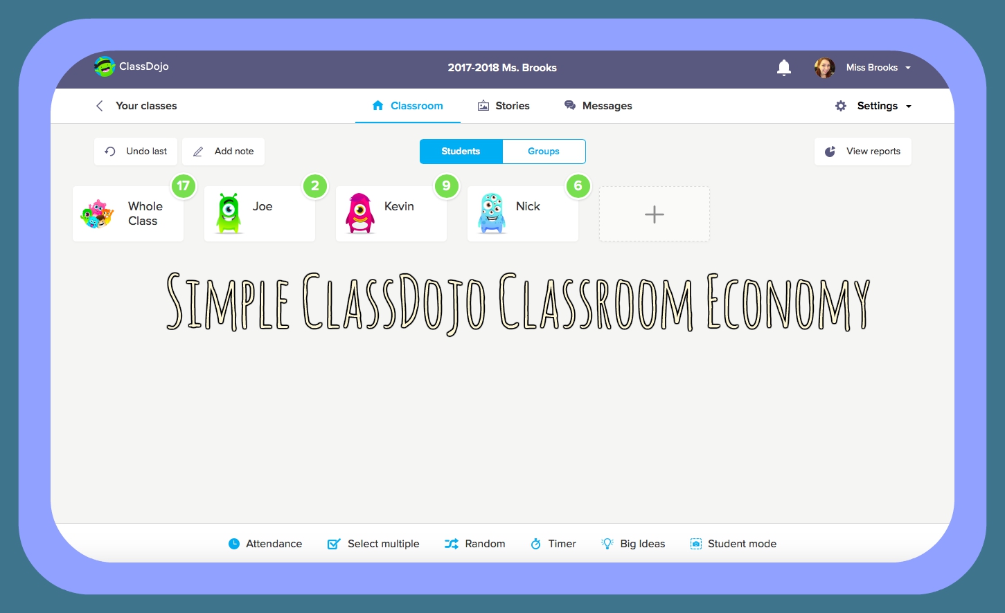 Ms.Brooks' Books: Easy ClassDojo Classroom Economy