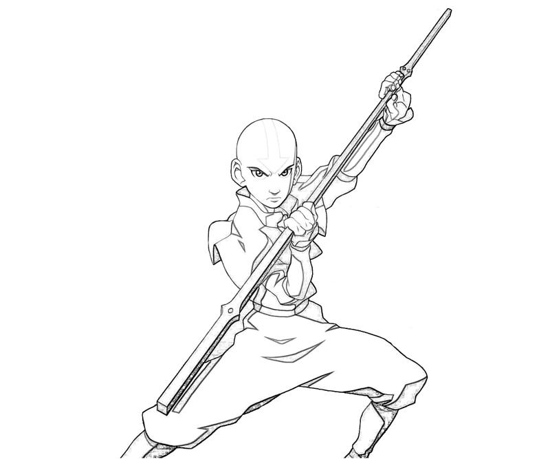 Aang Coloring Pages