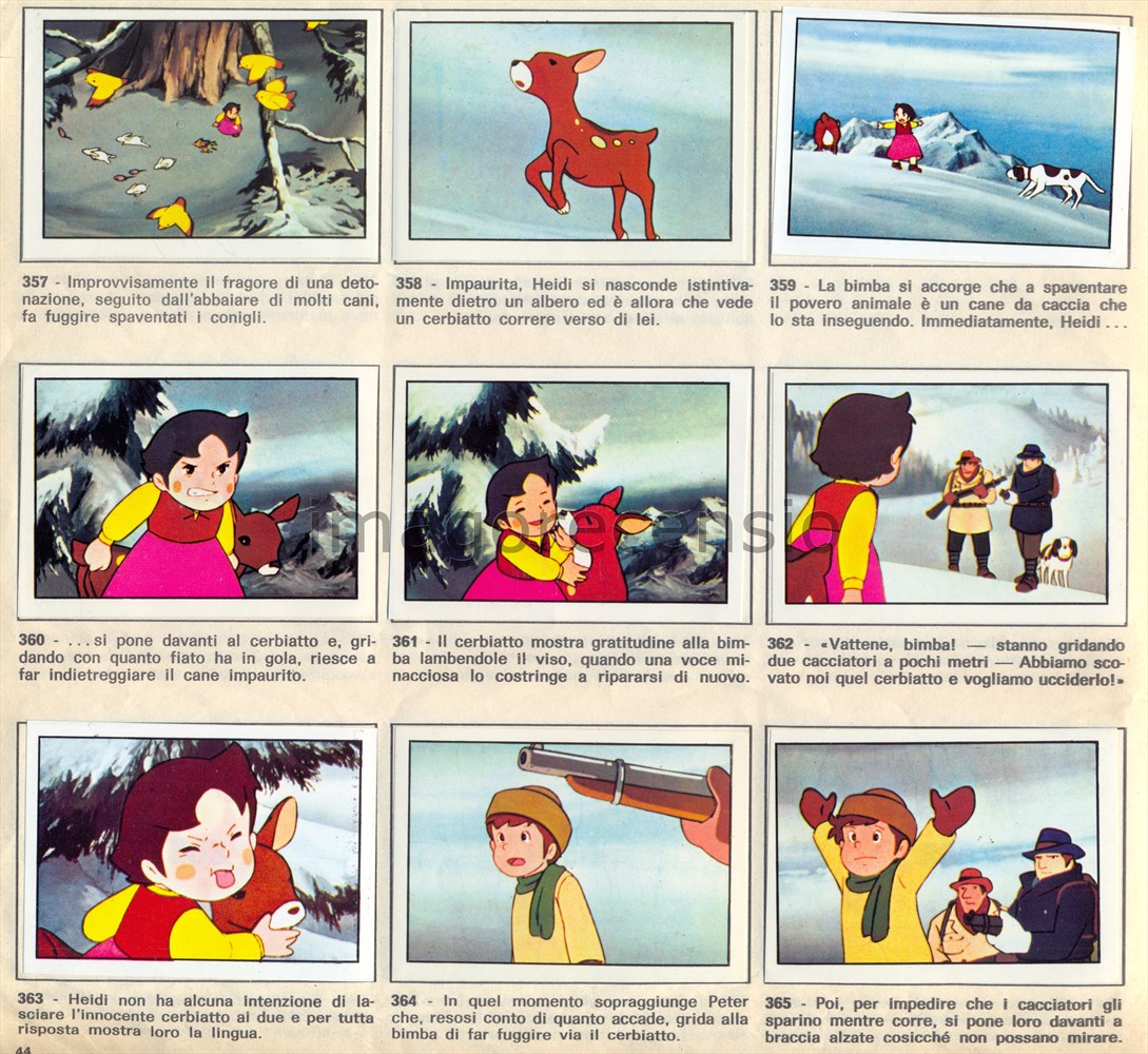 Imago Recensio: "Heidi" - Album figurine Panini 1978