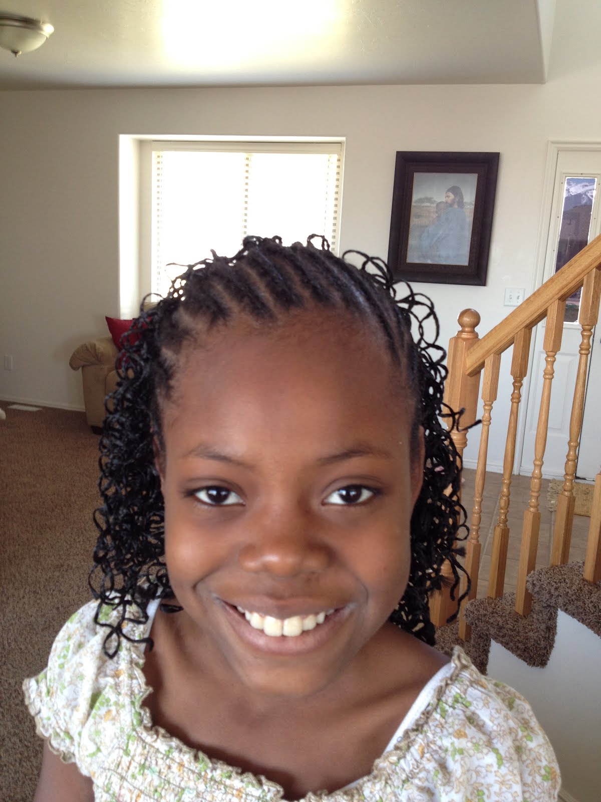 Cornrows Braids Extensions: Half Cornrows Half Crochets