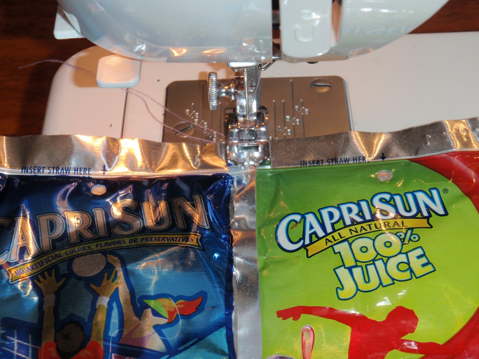 Michka's Creative Solutions: Tutorial: How to make a Capri Sun Bag/Tote