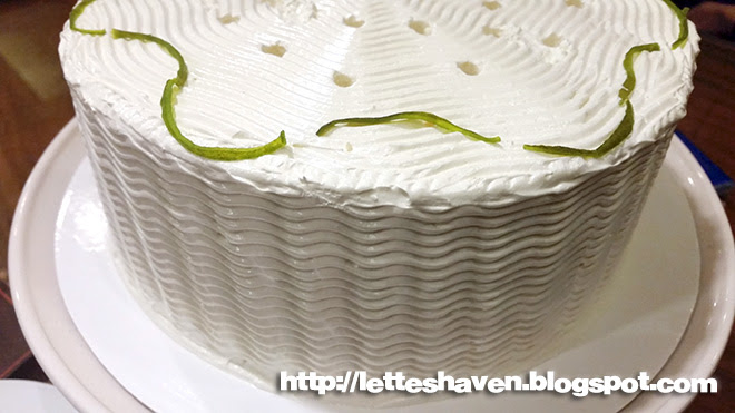 Lette's Haven: Dayap Chiffon Cake of The Chocolate Kiss Cafe