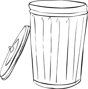 Coloring Page Garbage Bin Coloring Pages