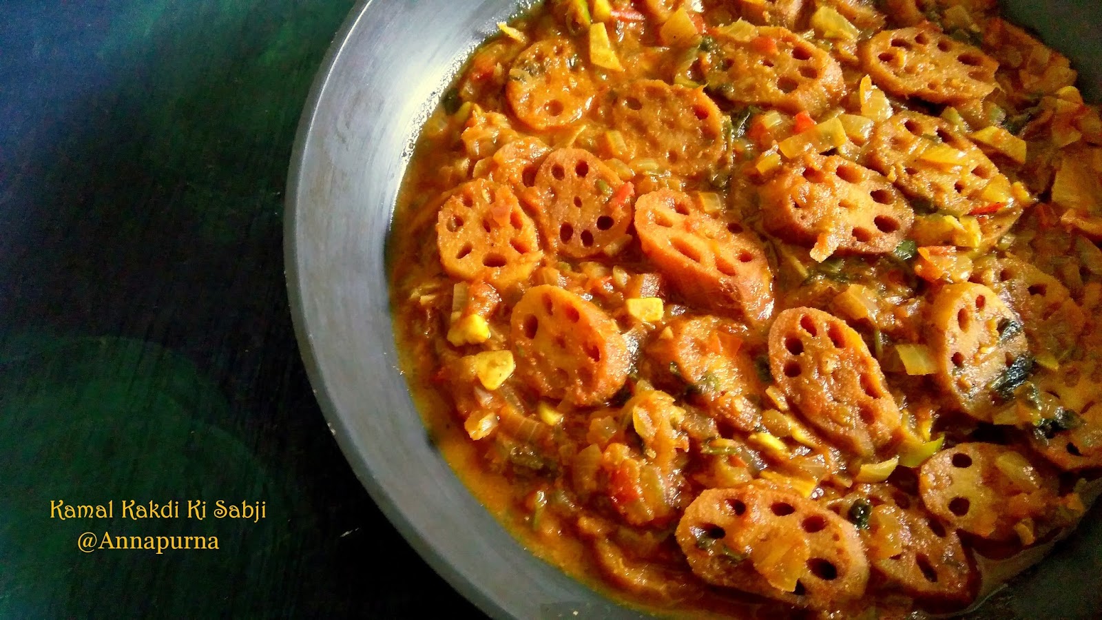 Annapurna: Kamal Kakdi Ki Sabji / Lotus Stem Curry Recipe