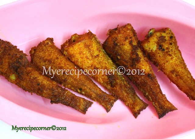 Mye's Kitchen: Kilangan Fish Fry/ Kizhanga Meen Varuval