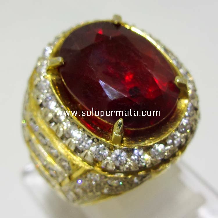 Batu Permata Ruby Pigeon Blood - 8K03 | Batu Emerald Cut | Toko Batu ...