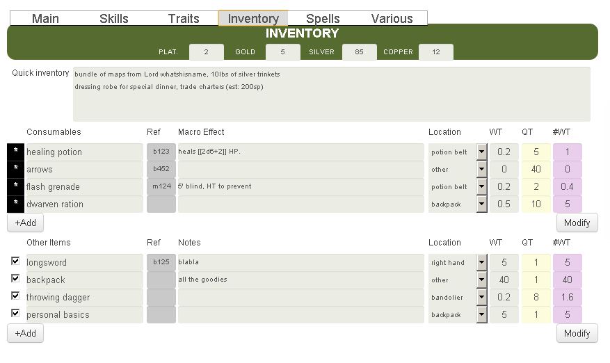 Virtual Table Topping: GURPS roll20 Character Sheet: All done!