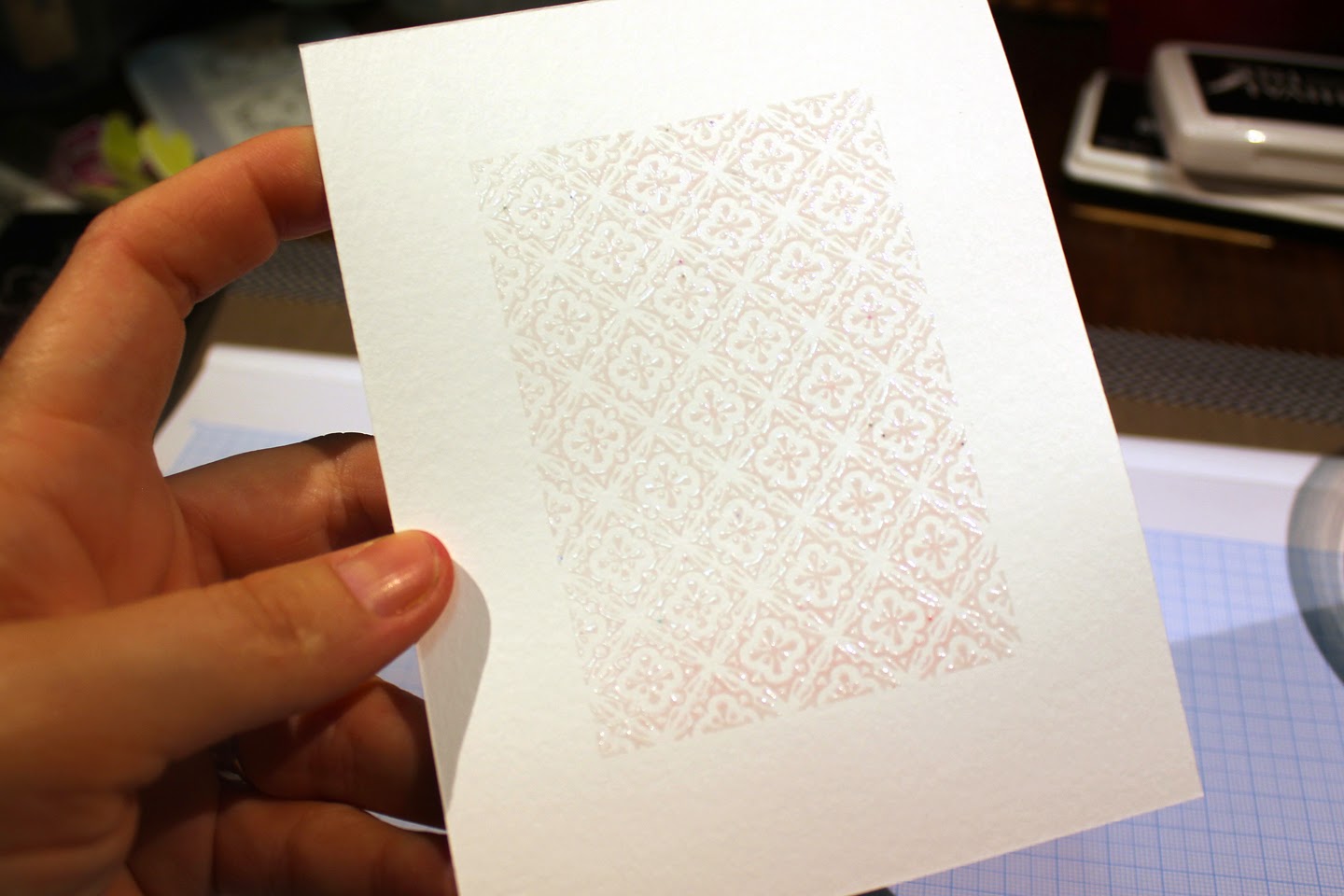 The Aviary: Technique Tuesday: Iron-Off Embossing with Watercolor