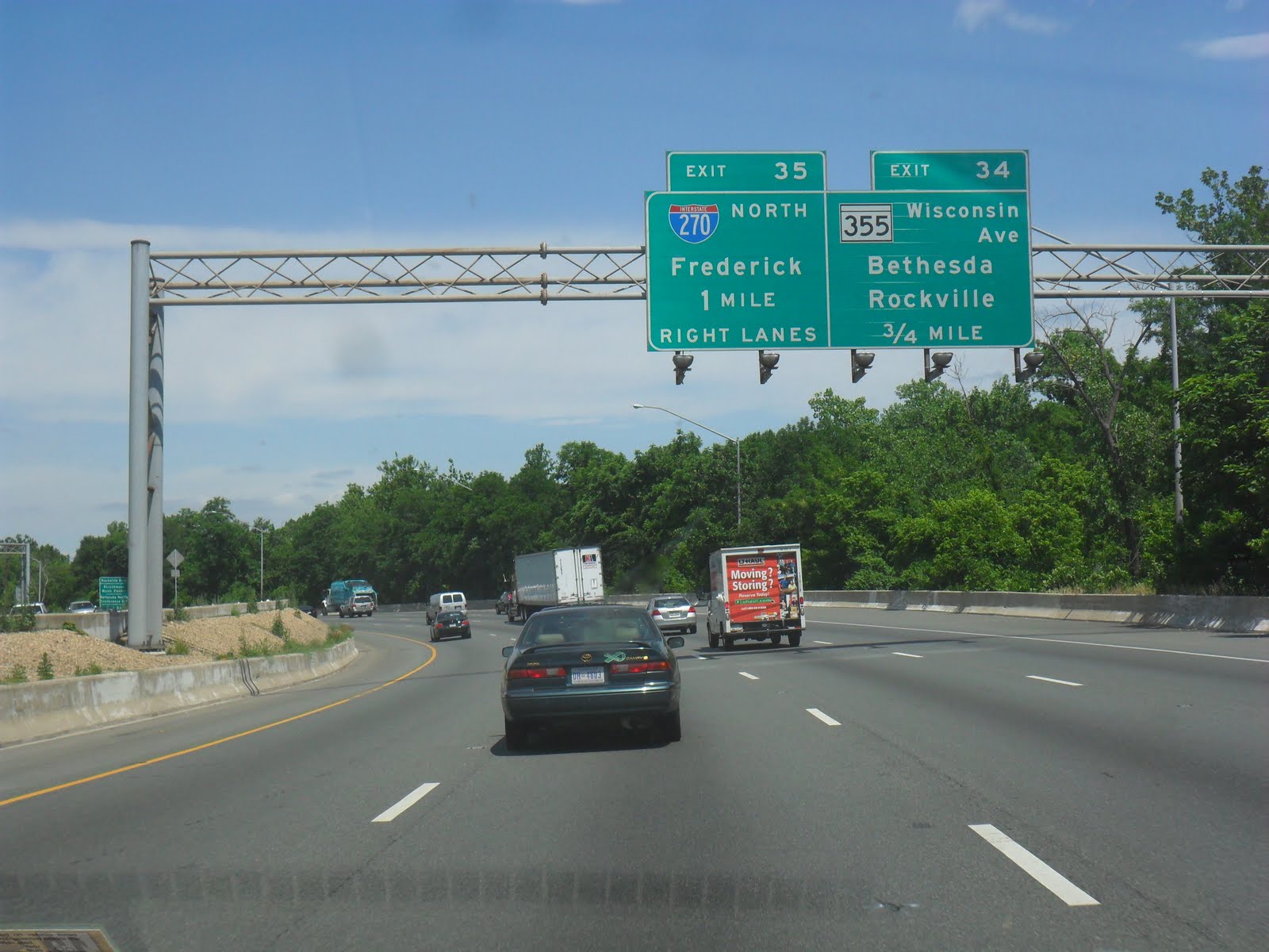 Luke's Signs: Interstate 495, Rt. 355, & I-270 - Bethesda, MD