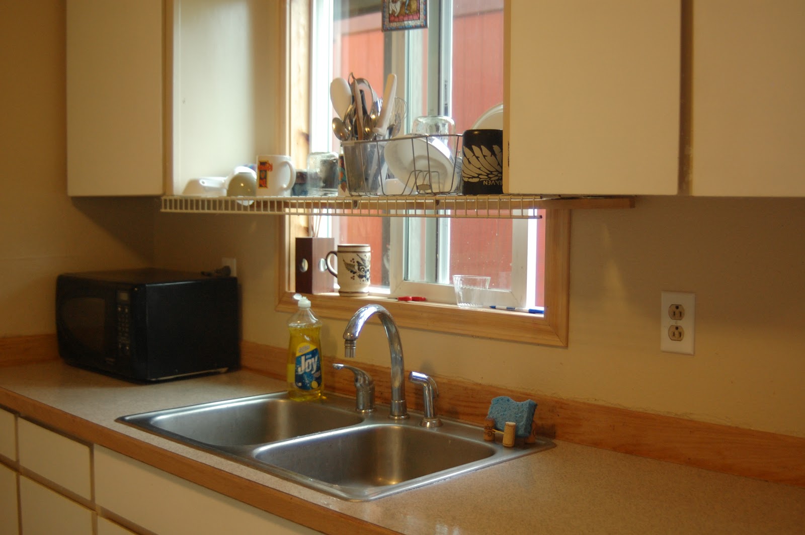 Oh, the projects you'll do: Dish Drying Rack VS the Counter Top