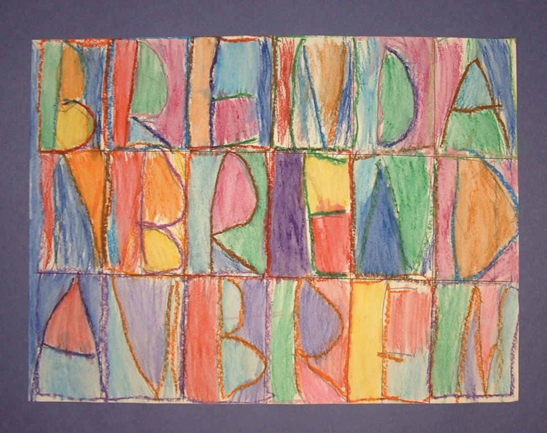 Mrs. Belton's Artists: Kindergarten Hidden Names