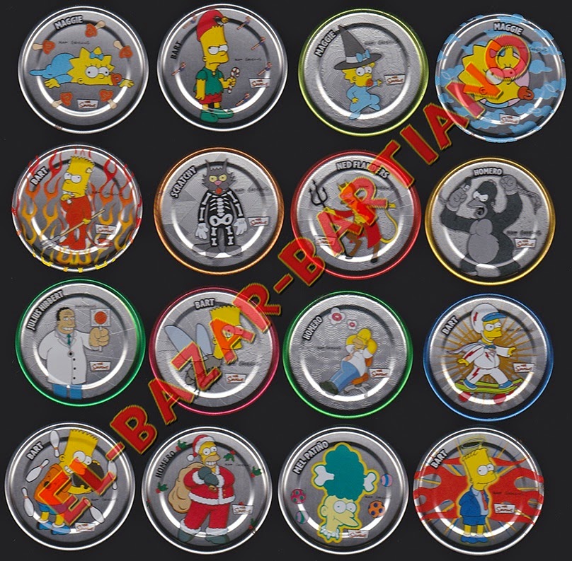 el-bazar-bartiano: Lote Tazos Los Simpsons