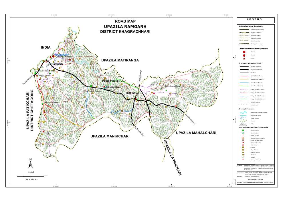 3 Detailed Maps of Ramgarh Upazila, Khagrachari, Bangladesh - Tourism ...