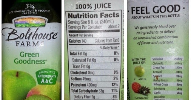 Shannon's Lightening the Load: Bolthouse Farms Green Goodness