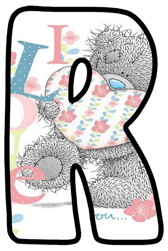 Tatty Teddy Letters. Letras de Tatty Teddy. - Oh my Alfabetos!