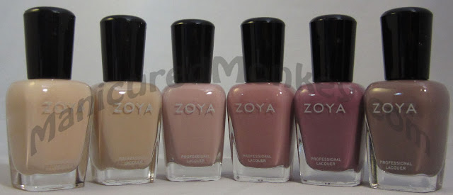 The Manicured Monkey: Zoya: Naturel 2014- Swatches and Nail Art
