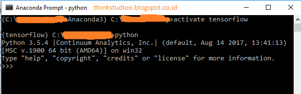 Cara install Tensorflow pada Windows - Thinkstudio21