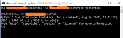 Cara install Tensorflow pada Windows - Thinkstudio21