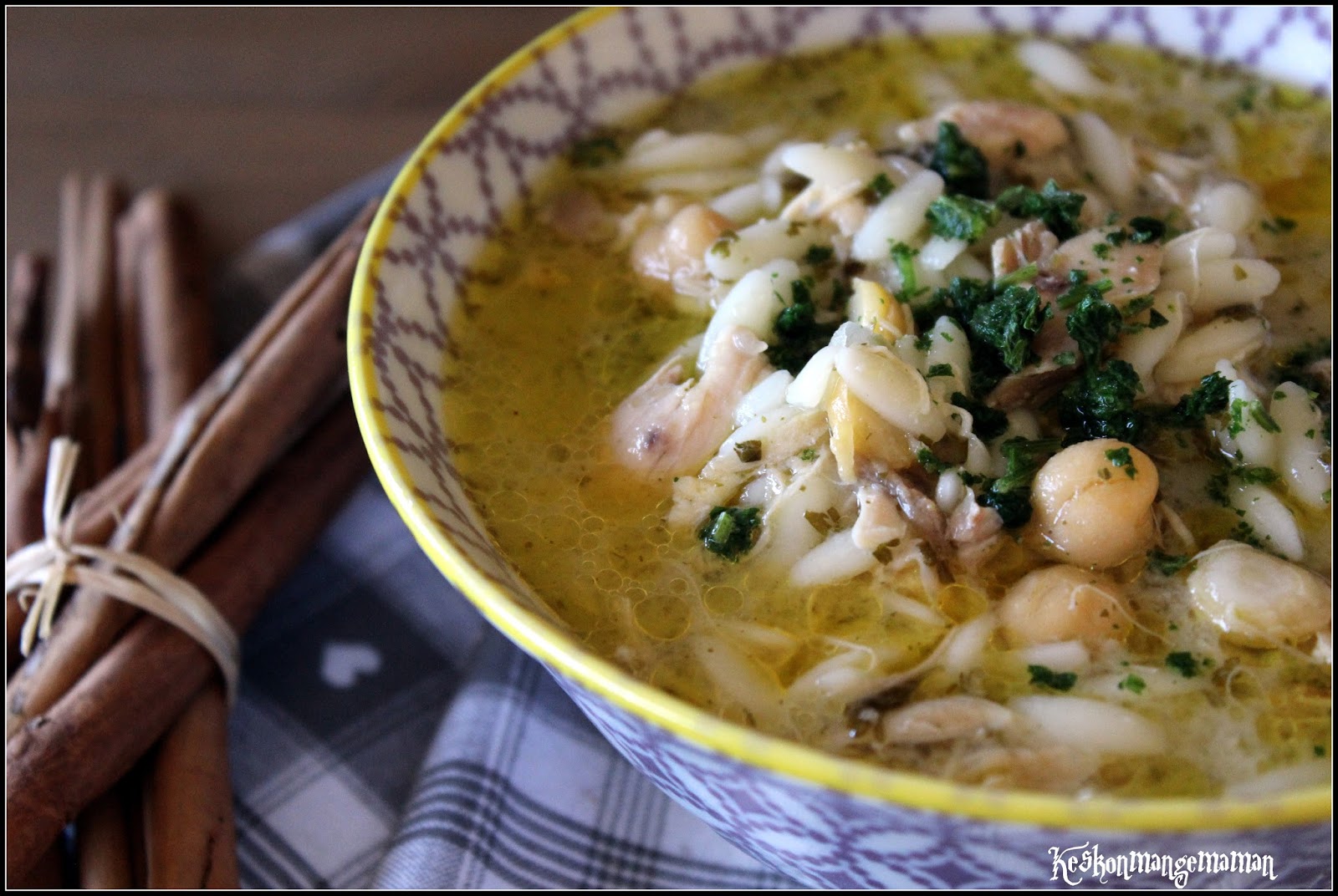 Keskonmangemaman?: Chorba beida de Samar , soupe algéroise blanche