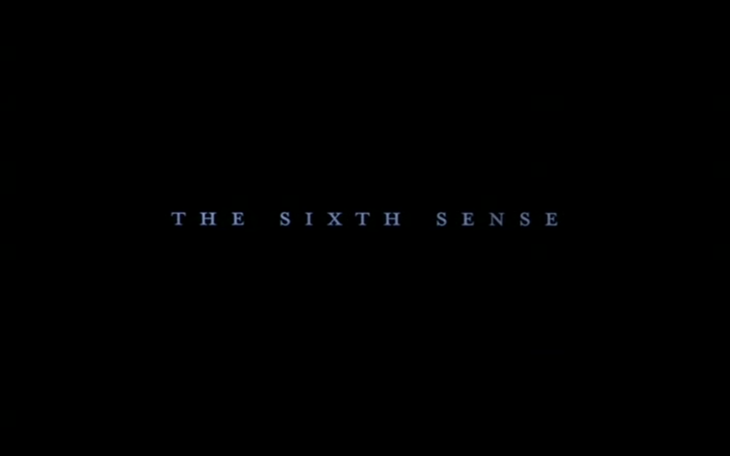 Jamie Oliver: Analysis of 'The Sixth Sense' (Shyamalan, 1999, US)