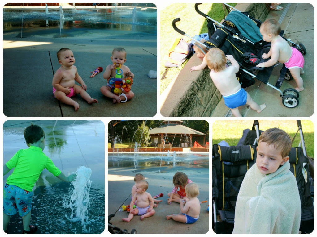 Triplets + Toddler: Sprayground Season Subsides