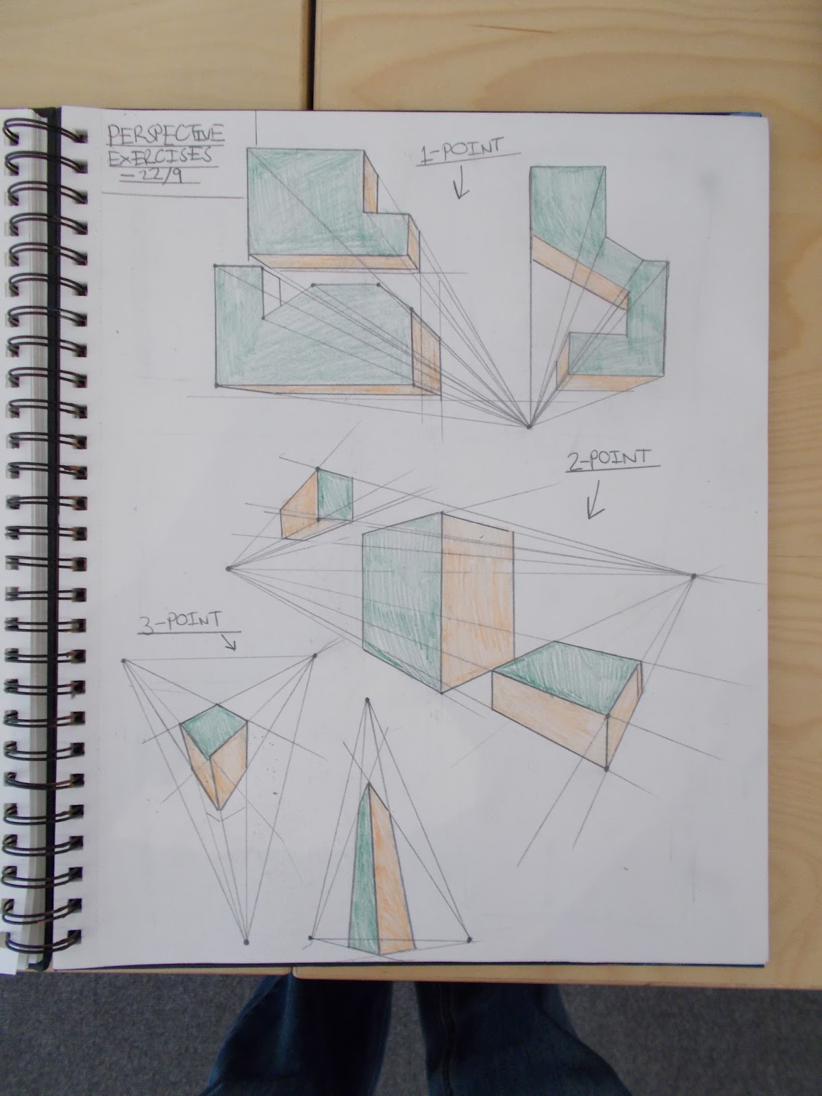 Robin Saker: Perspective Drawing Exercises