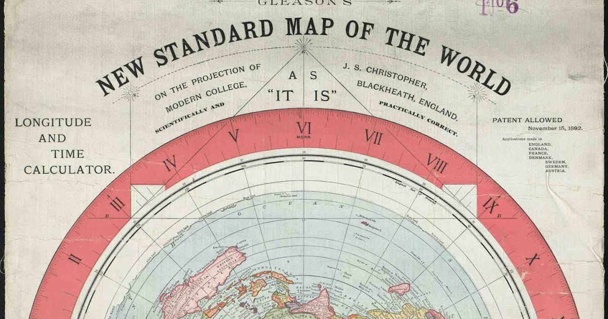 Επίπεδη Γη (Flat Earth Greece): Χάρτης Gleason's της Επίπεδης Γης, ένας ...