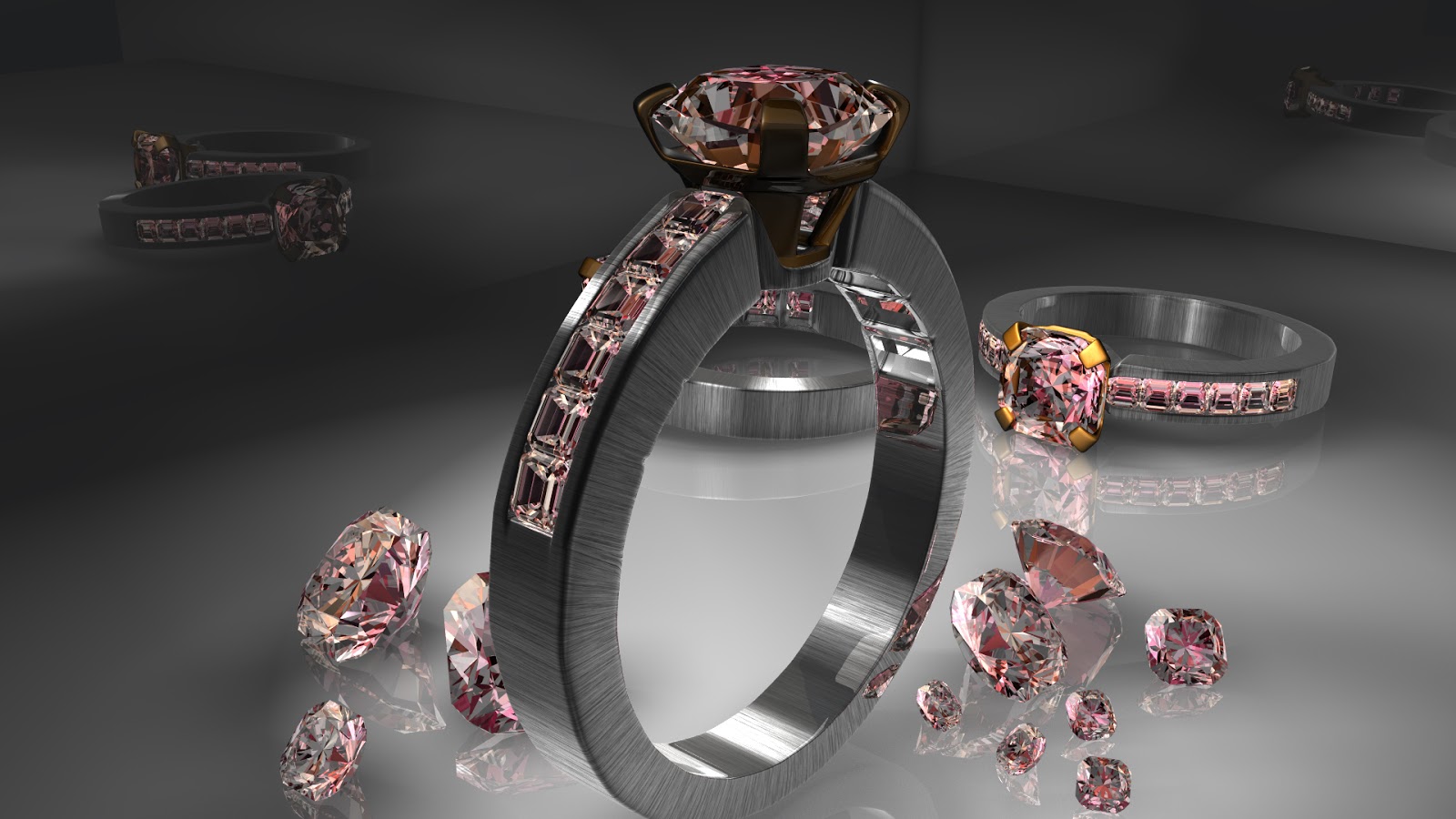 Diamonds :: Maya - 3DMax - Isidore Petersen