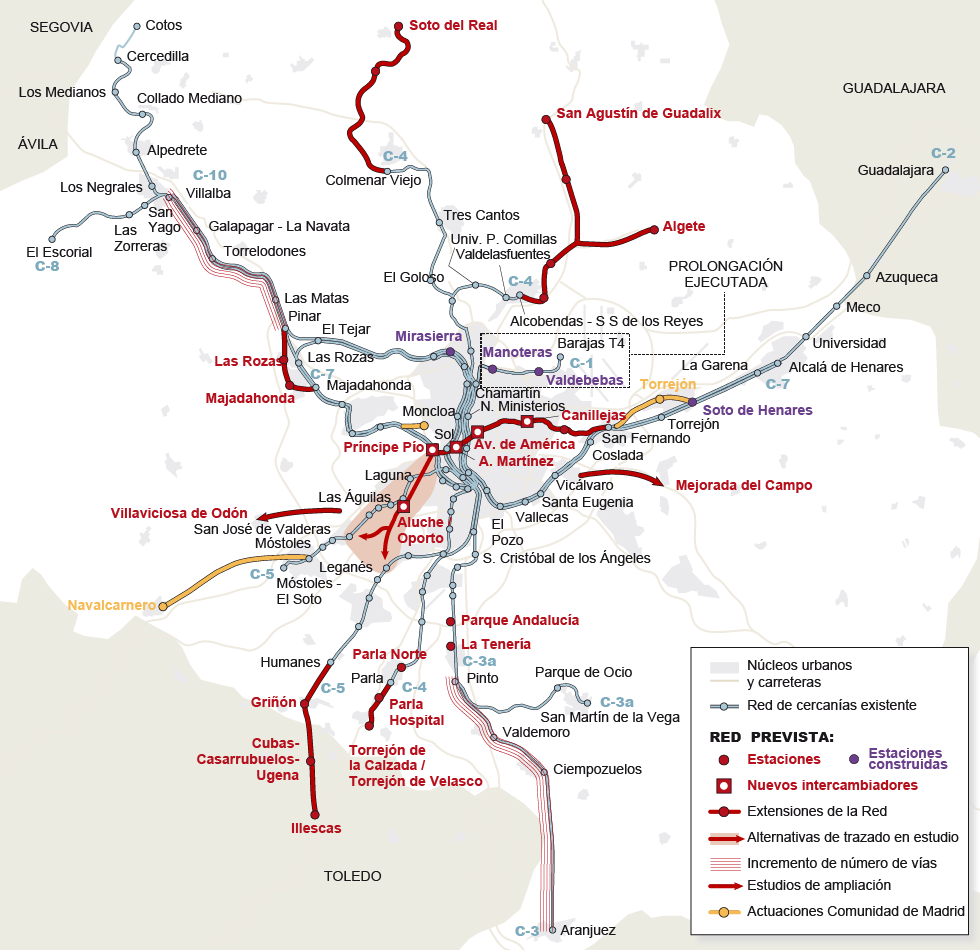 Prolongación línea C4 de Cercanías Madrid: septiembre 2015