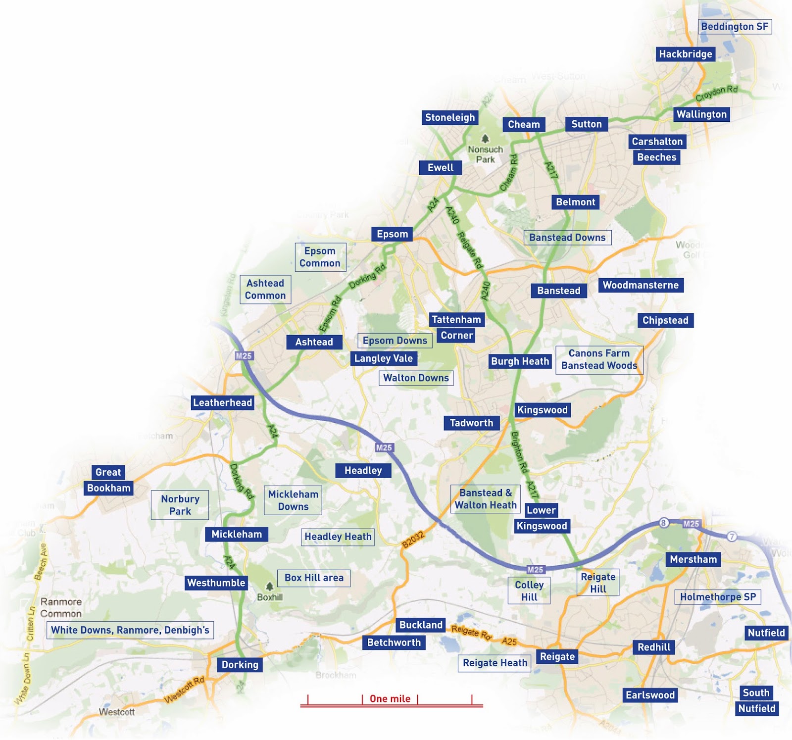 North Downs and beyond: Uber patch?