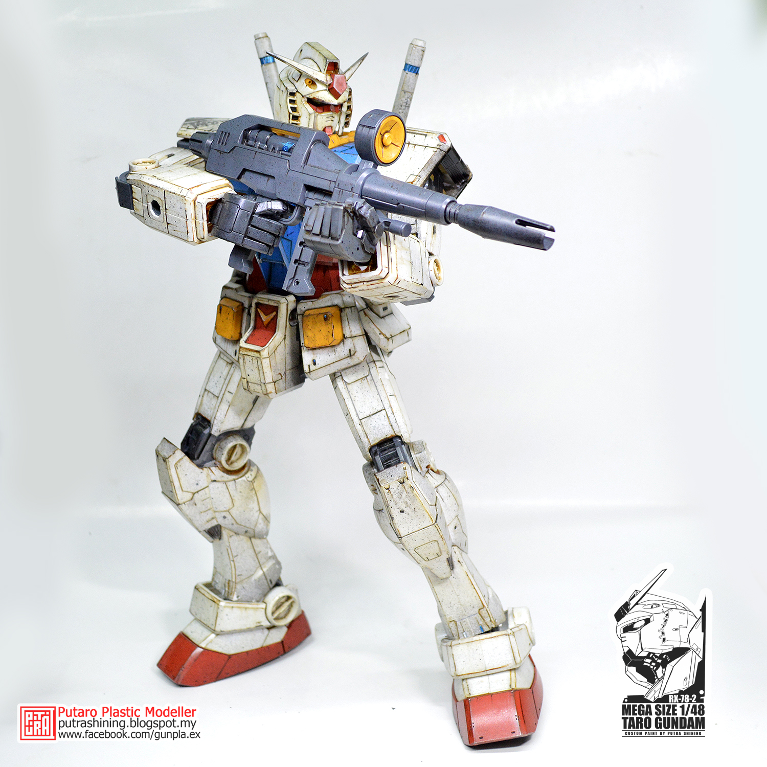 MEGA SIZE 1/48 RX-78-2 GUNDAM Custom Paint by Putra Shining