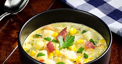 Kitchen Riffs: Celery, Corn, and Bacon Chowder