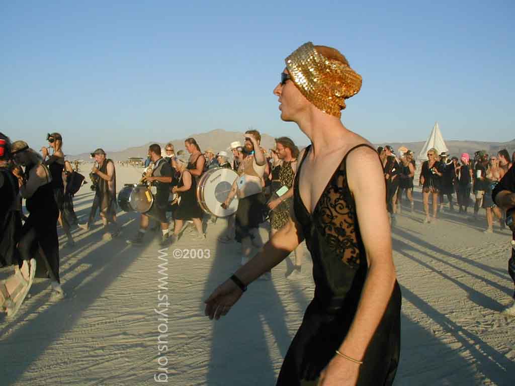 The Styrous® Viewfinder: Burning Man 2003 ~ Little Black Dress party