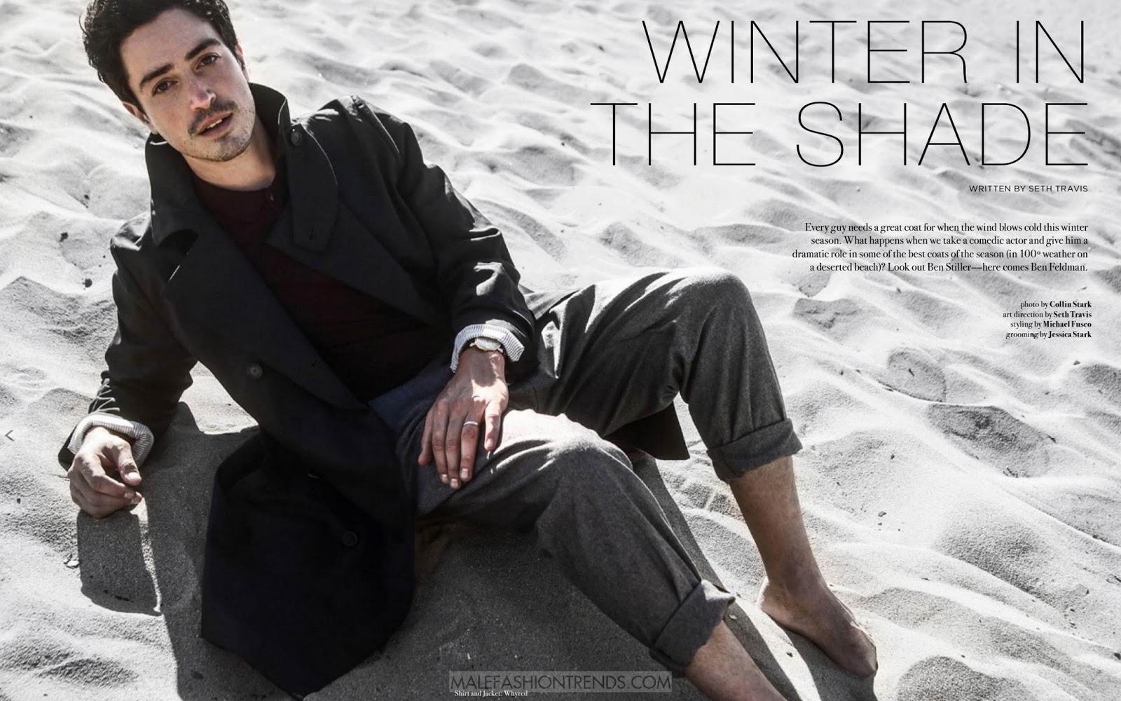 Ben Feldman por Collin Stark para Man of Metropolis