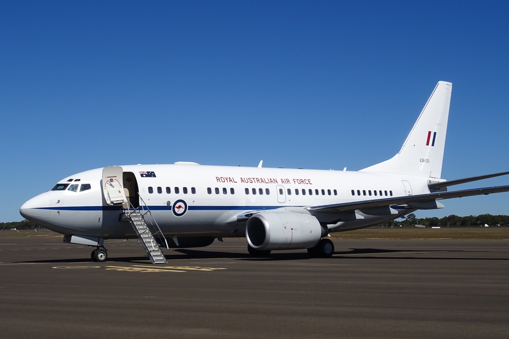 Central Queensland Plane Spotting: RAAF Boeing B737-7DF(BBJ) A36-001 ...